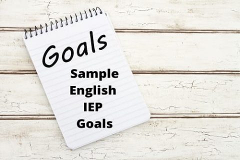English/Reading IEP Goals For Special Education | Special Ed Lesson Plans